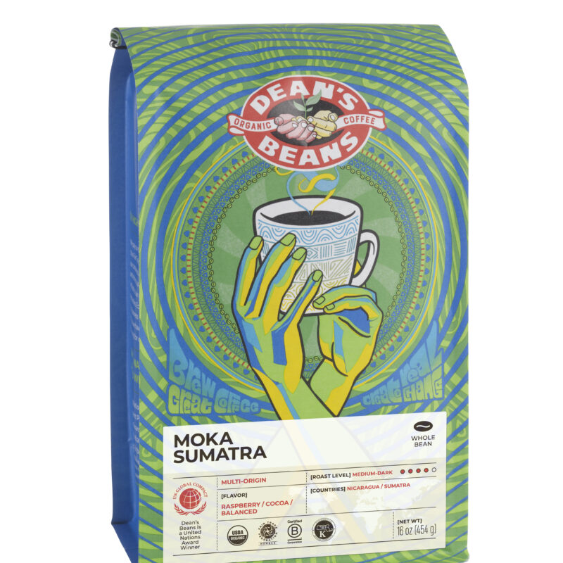 Coffee - Moka Sumatra - Whole Bean - Fresh Roasted! - FairTrade Caravans